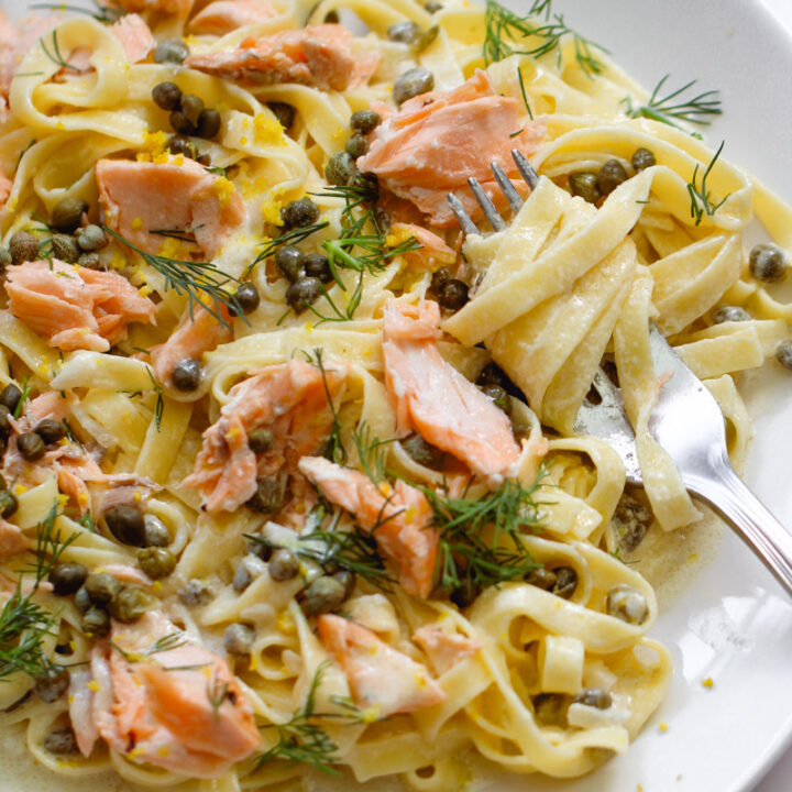 Creamy Salmon Pasta (Ready in 25 Minutes) - Savoring Pasta