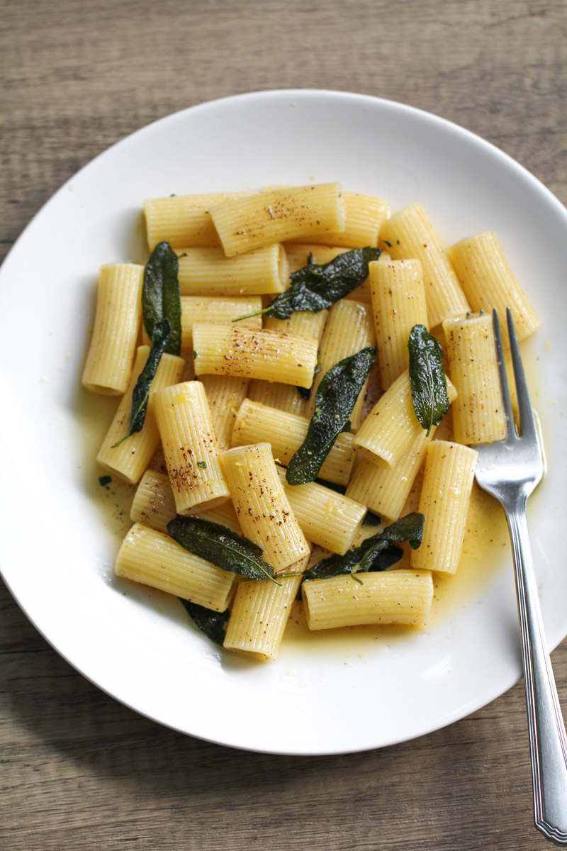 10 Minute Browned Butter and Sage Sauce - Savoring Pasta